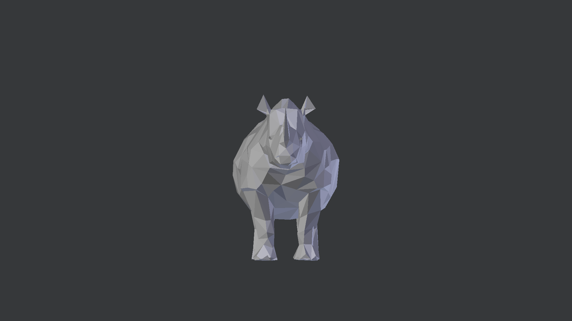 Archivo STL gratis RHINO LOW POLY・Modelo para descargar y imprimir en ...