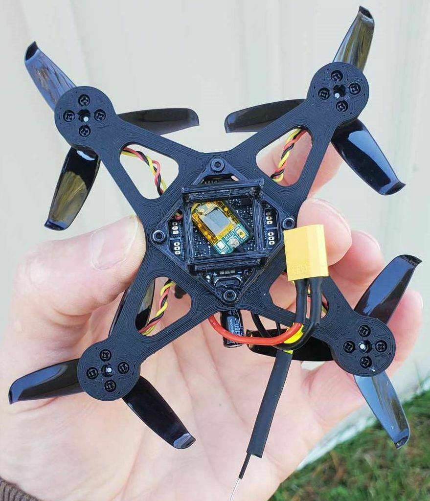 Free 3D file 100mm Whoop / Toothpick FPV Drone Frame 🦷・3D print object ...