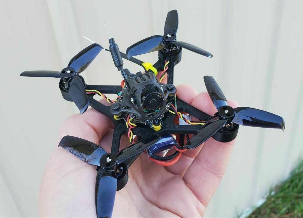 Free 3D file 100mm Whoop / Toothpick FPV Drone Frame 🦷・3D print object ...