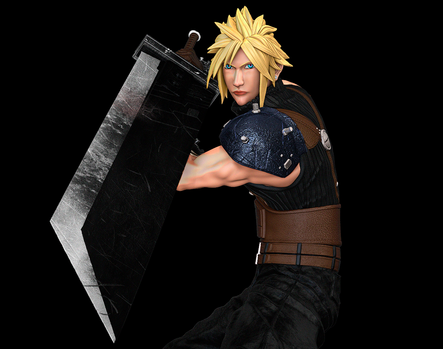 Файл STL Cloud Strife Final Fantasy 7 Remake・Модель для загрузки и 3D ...