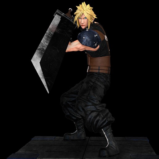 Download STL file Cloud Strife Final Fantasy 7 Remake • 3D printing ...