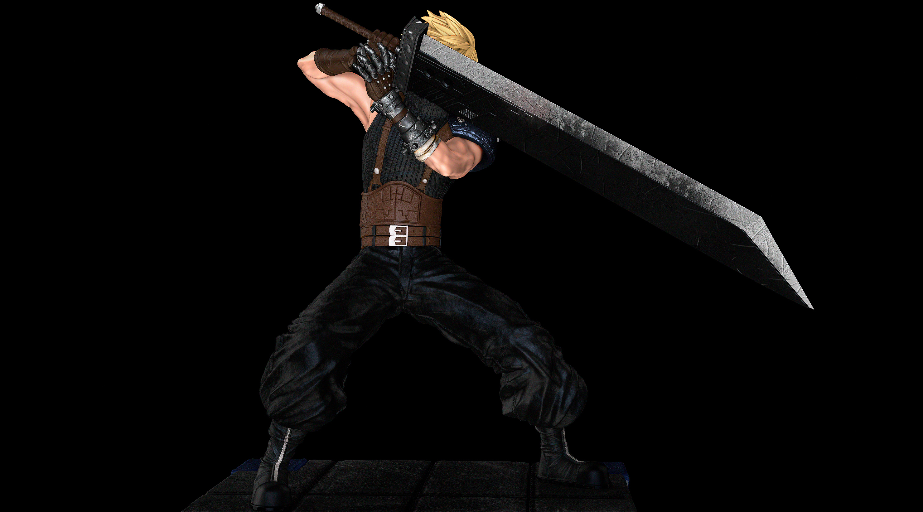 Download STL file Cloud Strife Final Fantasy 7 Remake • 3D printing ...