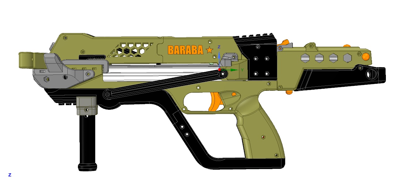 3D file Collapsible STOCK addon BARABA crossbow 🏹・Model to download and ...