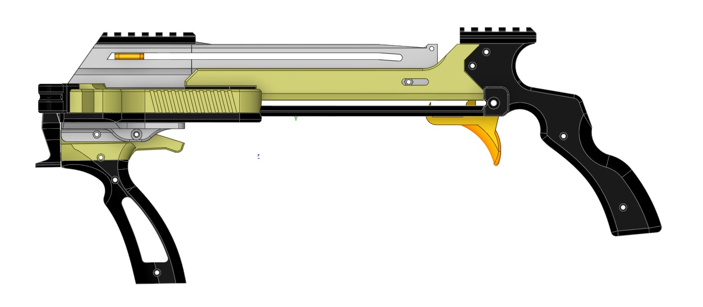 3D file Instant Rufulini 2 - pump action self loading repeating ...