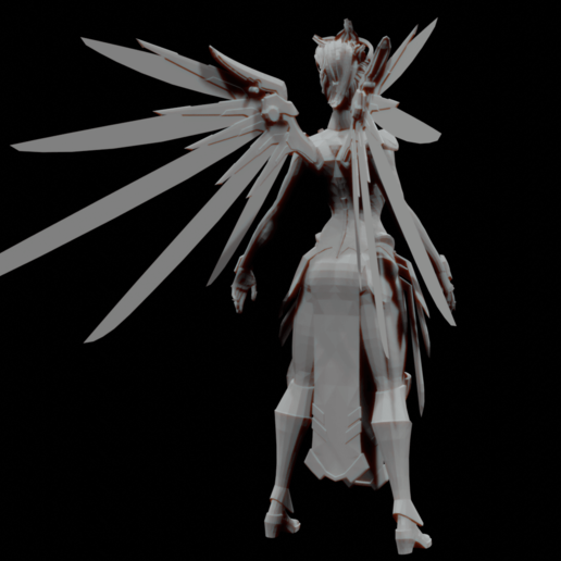 Download STL file Mercy from Overwatch • Object to 3D print ・ Cults