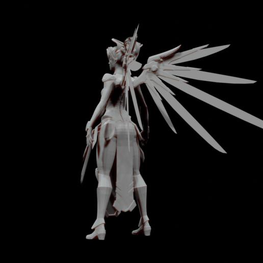 Download STL file Mercy from Overwatch • Object to 3D print ・ Cults