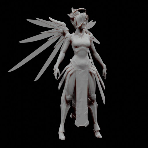 Download STL file Mercy from Overwatch • Object to 3D print ・ Cults