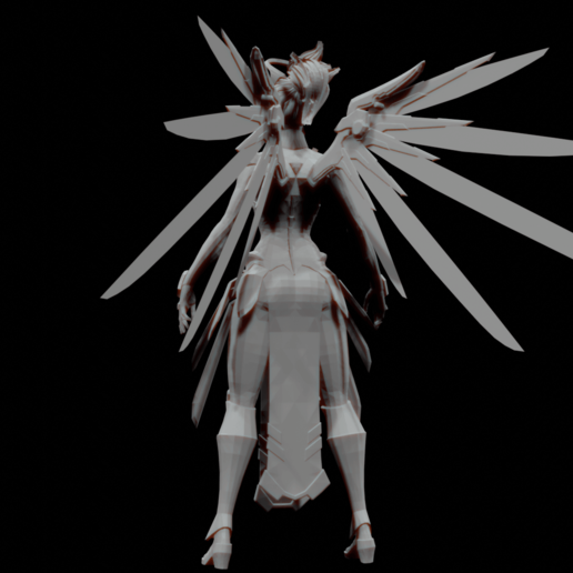 Download STL file Mercy from Overwatch • Object to 3D print ・ Cults