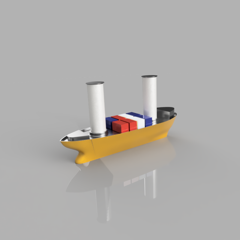 STL file Flettner Rotary Ship Model・3D printable model to download・Cults