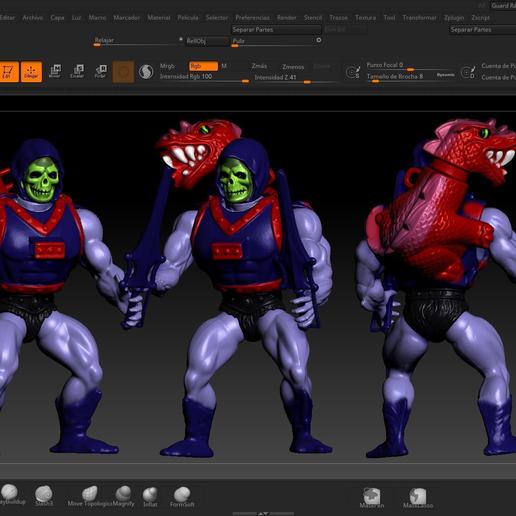 Download STL file Skeletor dragon blast Action Figure MOTU Style • 3D ...