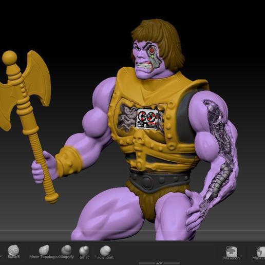 Download STL Faker He-Man Action Figure MOTU Style ・ Cults