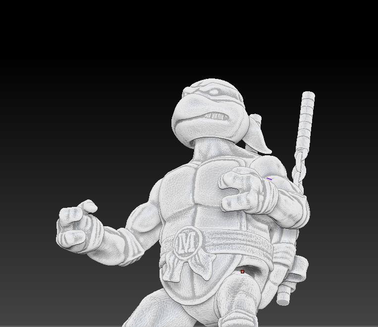 3D file Michelangelo TMNT 6" Action Figure for 3d printing. 🎨・3D ...