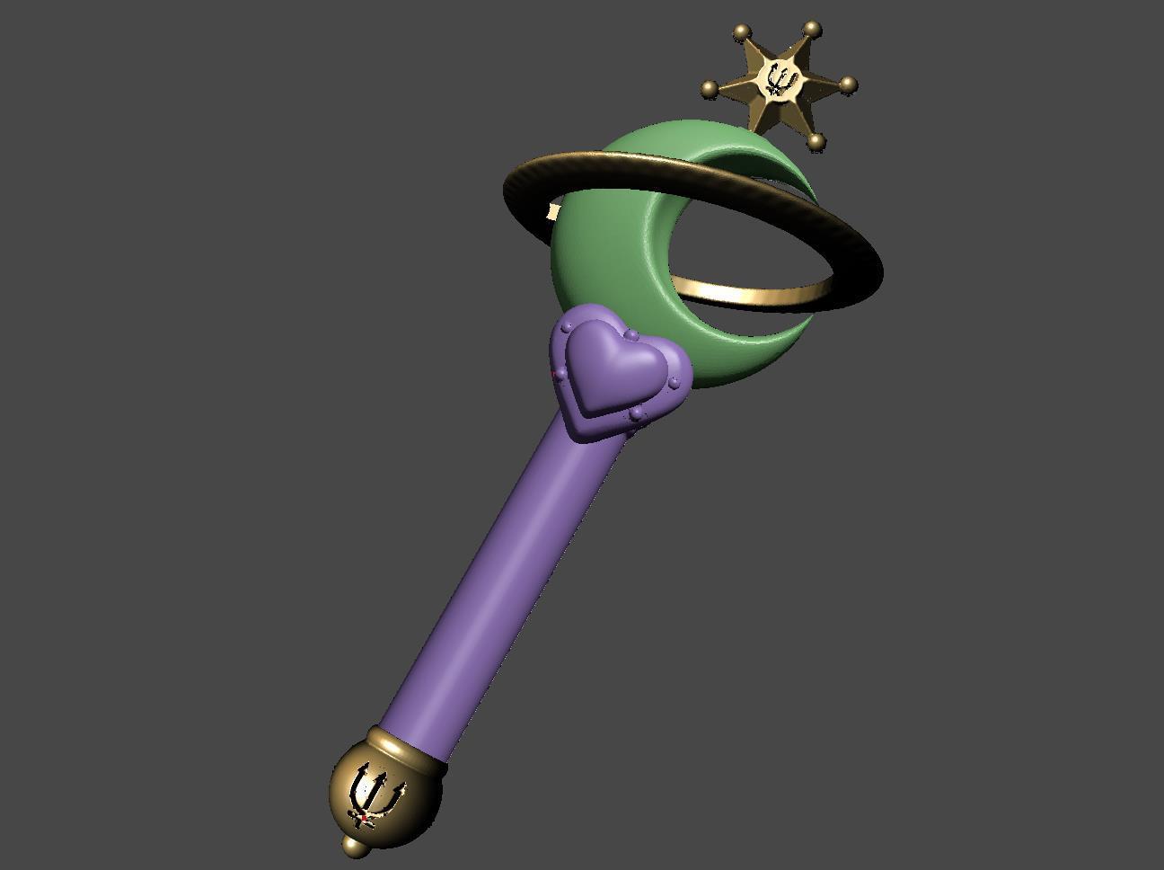 3D file SAILOR MOON, SAILOR NEPTUNE, MAGIC STICK. 🌙・Design to download ...