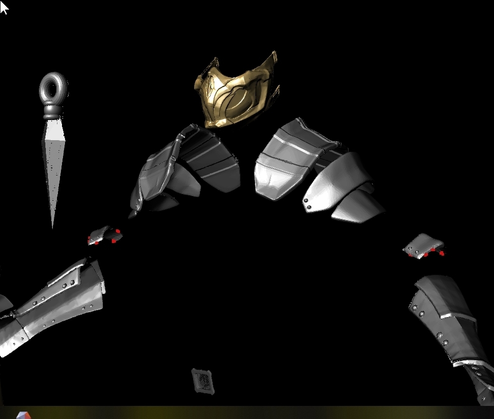 Файл 3D Scorpion mask and Full armor Cosplay Mortal kombat costume 🦂 ...