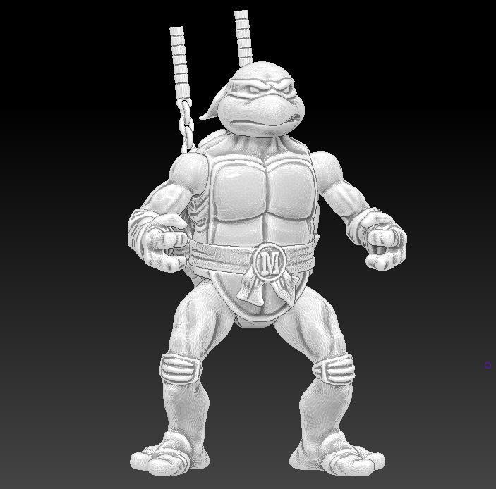 3D file Michelangelo TMNT 6" Action Figure for 3d printing. 🎨・3D ...