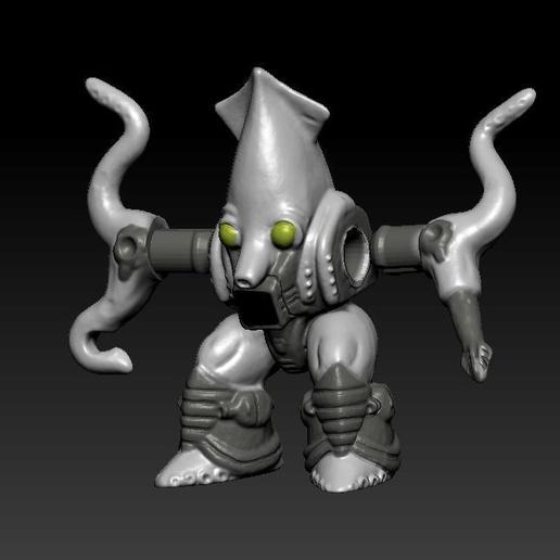 Download STL file Battle Beasts Octopus Action figure 3D STL • 3D print ...