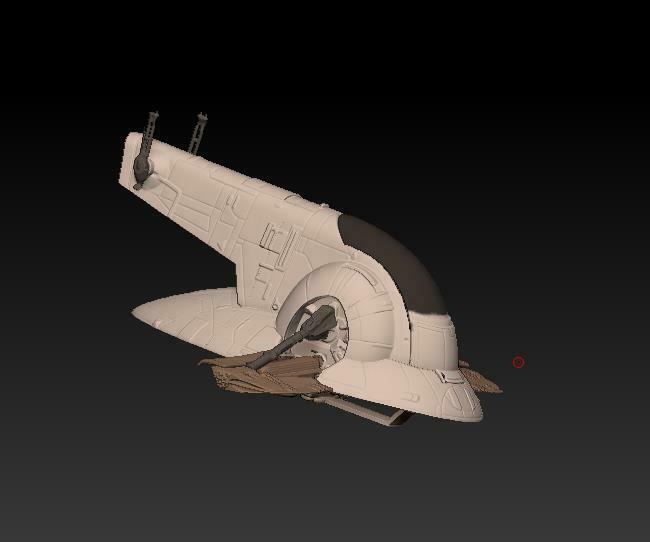 3D file STAR WARS .STL Slave One .3D ACTION FIGURE .OBJ KENNER STYLE. ⭐ ...