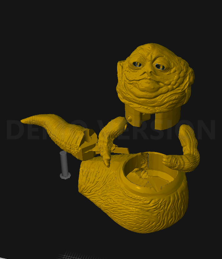 3D file STAR WARS .STL JABBA THE HUTT .3D ACTION FIGURE .OBJ KENNER ...