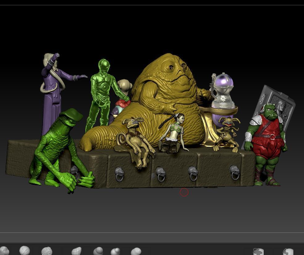 3d File Star Wars Stl Leia Slave 3d Action Figure Obj Kenner Style ⭐・template To Download