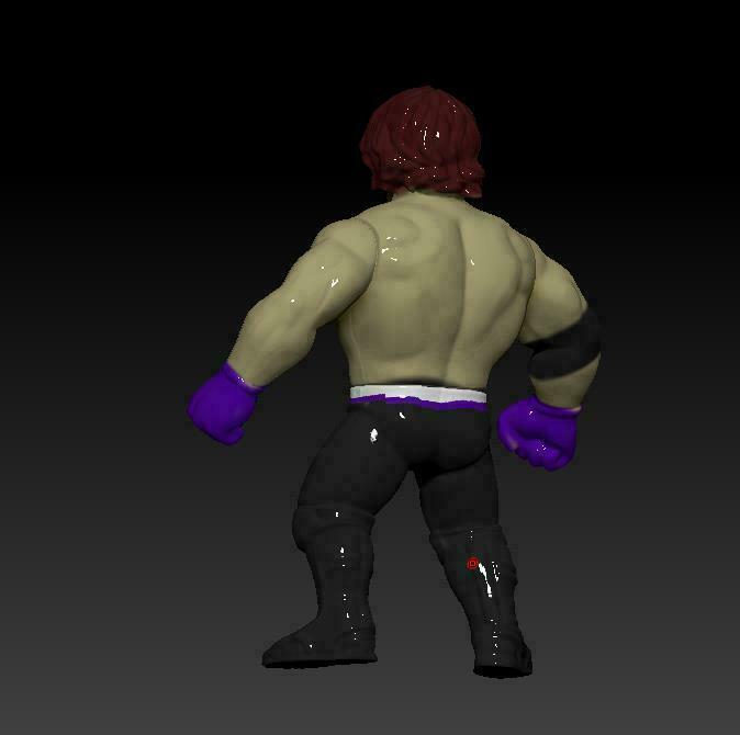 3D file aj styles phenomenal Hasbro vintage WWE action figure 🤼 ...