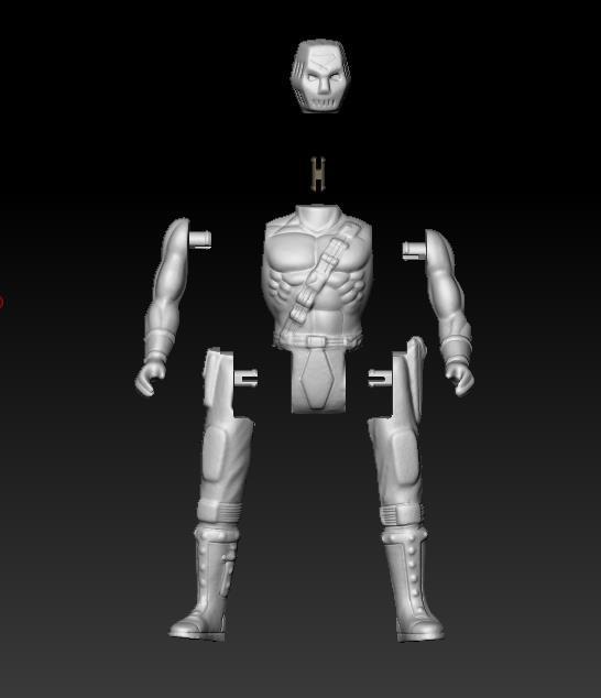 3D file Tonka Steel Monsters Metal Face 3D MAD MAX Action Figure .stl ...