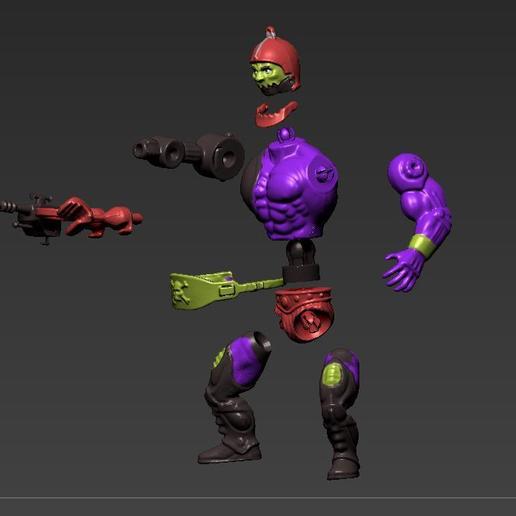 Descargar diseños 3D Trapjaw He-Man Action Figure MOTU Style ・ Cults