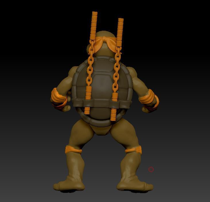 3D file Michelangelo TMNT 6" Action Figure for 3d printing. 🎨・3D ...