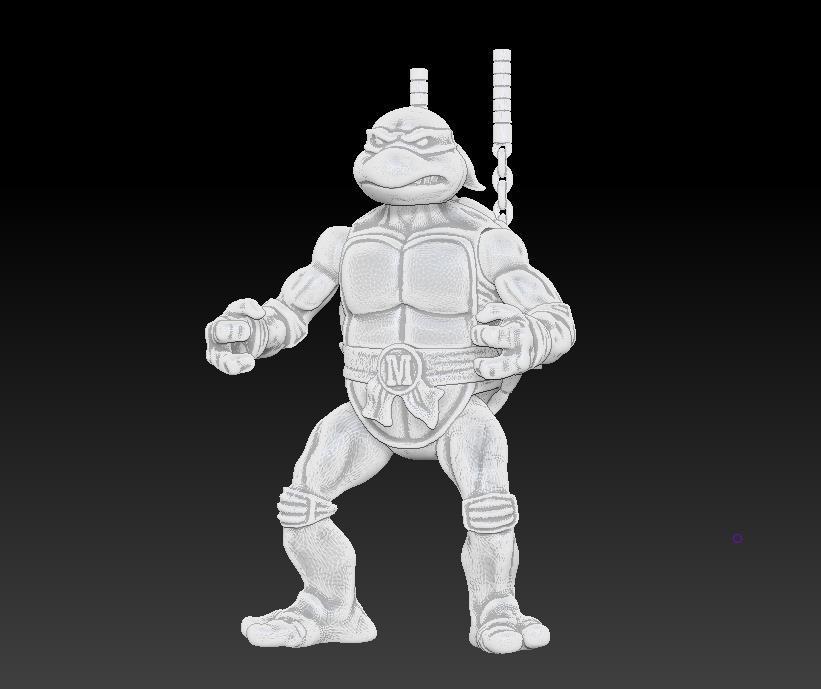 3D file Michelangelo TMNT 6" Action Figure for 3d printing. 🎨・3D ...