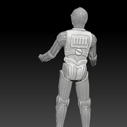 Download 3D printer model Star-Wars C3PO Kenner Style Action figure STL ...