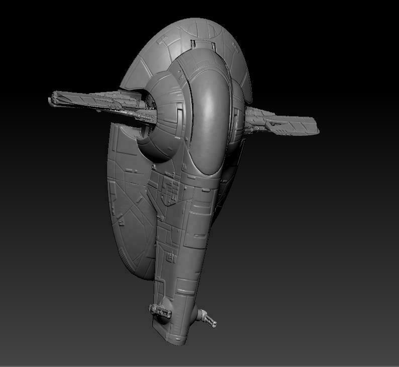 3D file STAR WARS .STL Slave One .3D ACTION FIGURE .OBJ KENNER STYLE. ⭐ ...