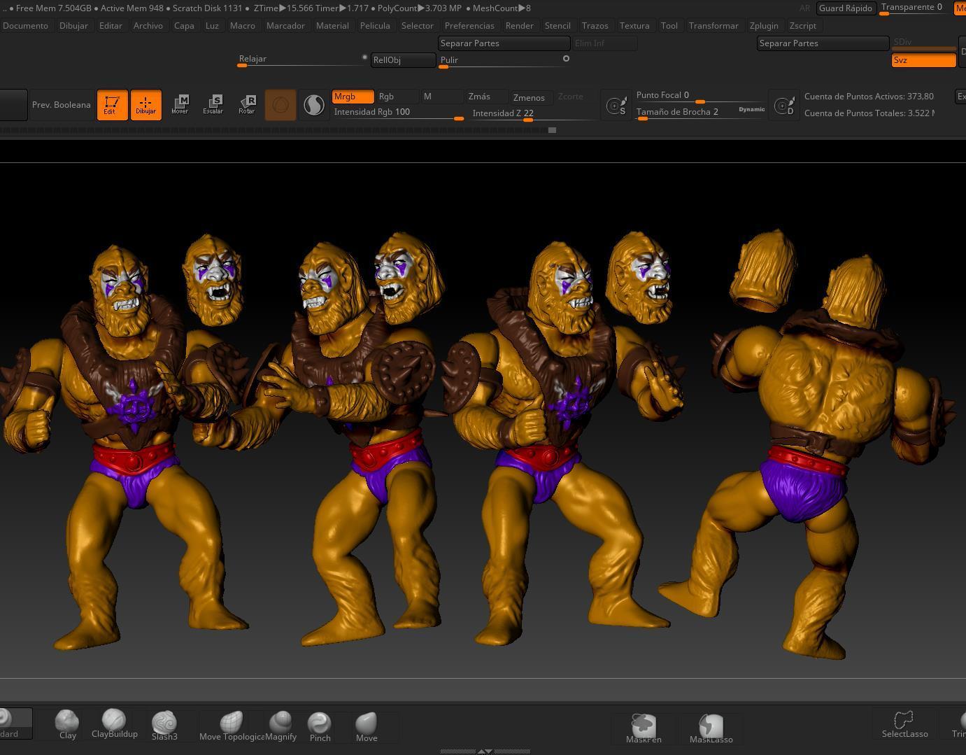 Download STL file Beast Motu stile action figure He-Man • 3D printable ...