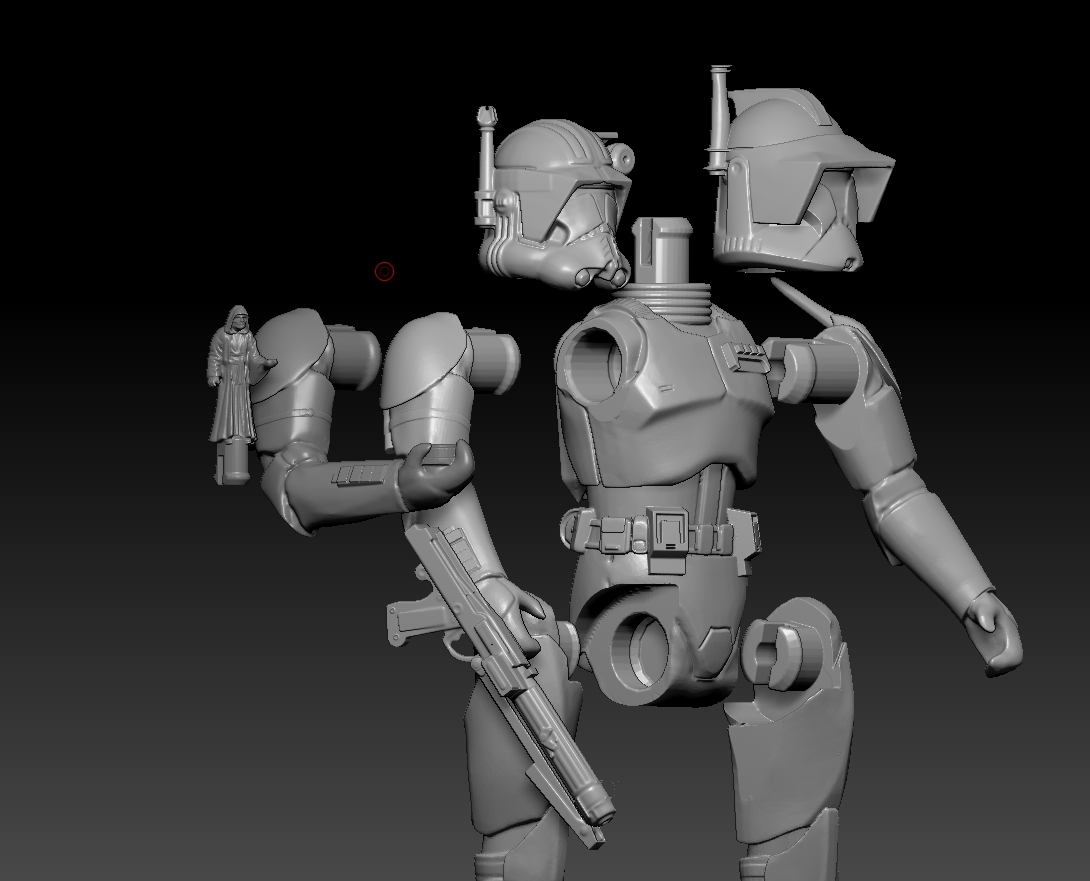 3D file STAR WARS .STL The Clone Wars OBJ. Commander Cody 3d KENNER ...