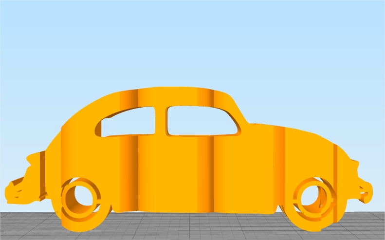 STL file Fusca 3D de Mesa・3D printing template to download・Cults