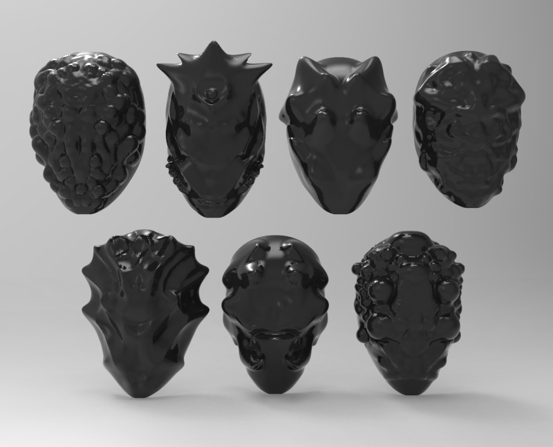 Файл 3D collection of 7 masks blind 7 mask 🎨・Модель для загрузки и 3D ...