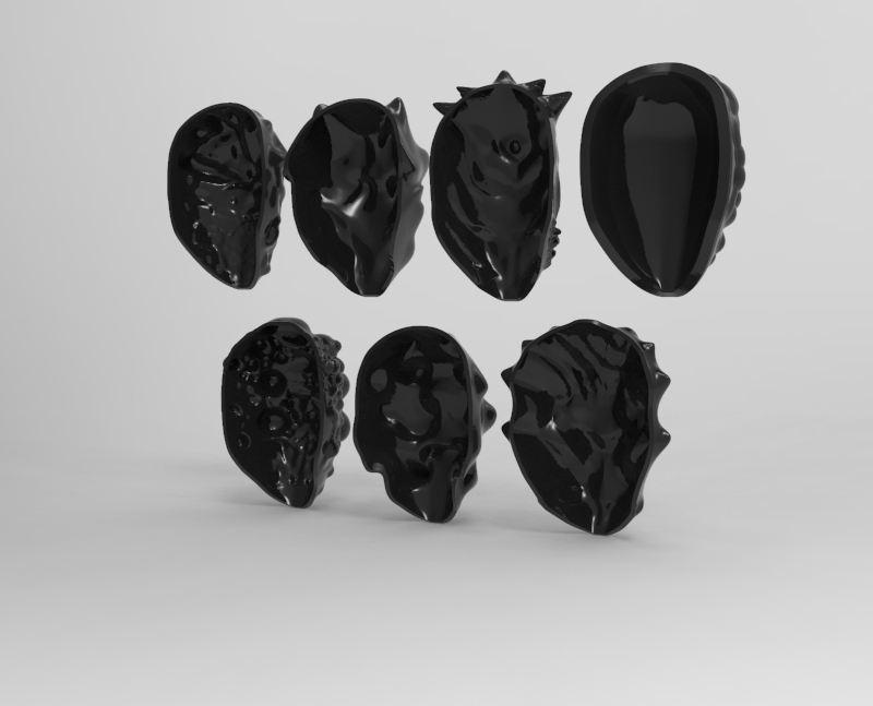 Файл 3D collection of 7 masks blind 7 mask 🎨・Модель для загрузки и 3D ...