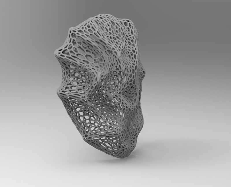 STL file dino c voronoi mask 🦖・3D printing idea to download・Cults