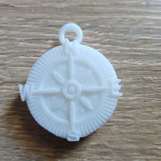 Download STL file Compass pendant • Model to 3D print ・ Cults
