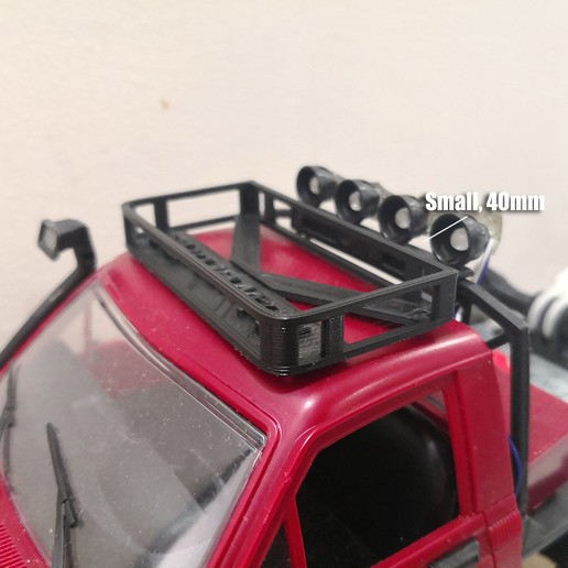 Download free STL WPL C14 Roof Rack C-14 (40mm & 50mm) ・ Cults
