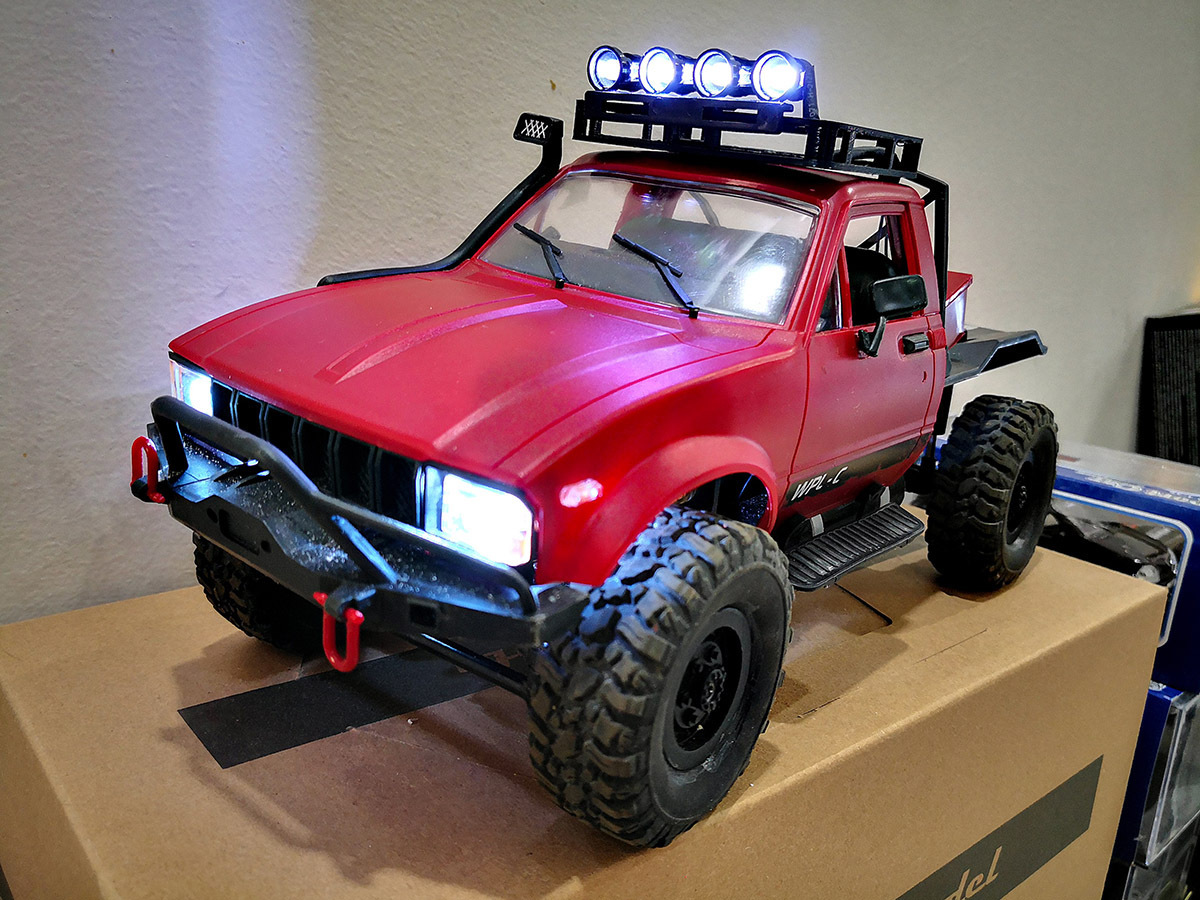 Download free STL file WPL C14 LED Light Rear Cover and Stand • 3D ...