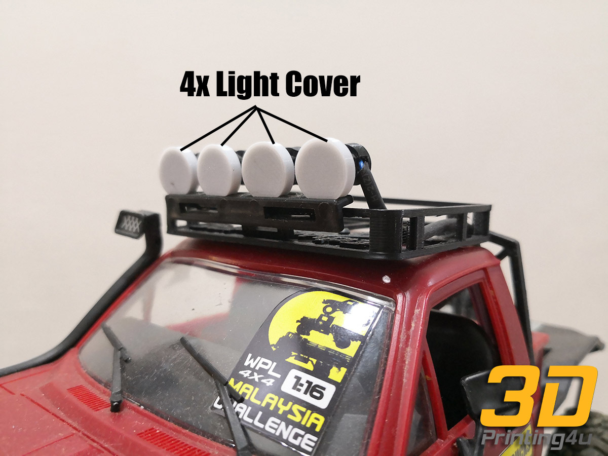 Free STL file WPL C14 Hilux Headlight Cover・3D printing design to ...