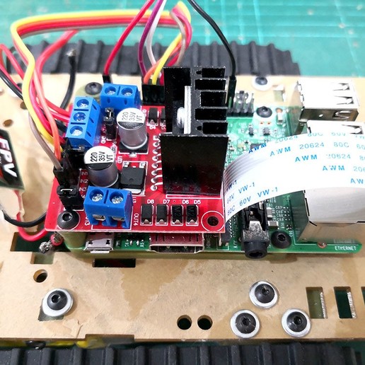 Download free 3D printer templates Raspberry Pi 3 & L298N Motor ...