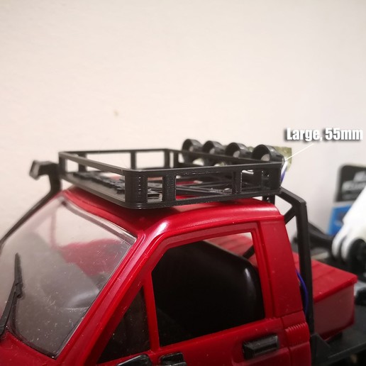 Download free STL WPL C14 Roof Rack C-14 (40mm & 50mm) ・ Cults
