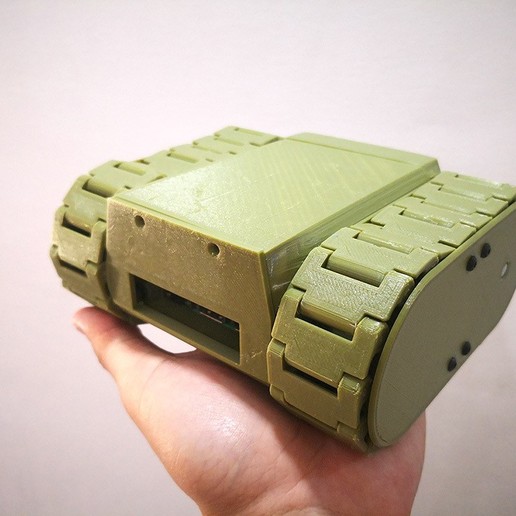 Download free STL file EdRover - Mini RC Tank Rover • 3D print template ...