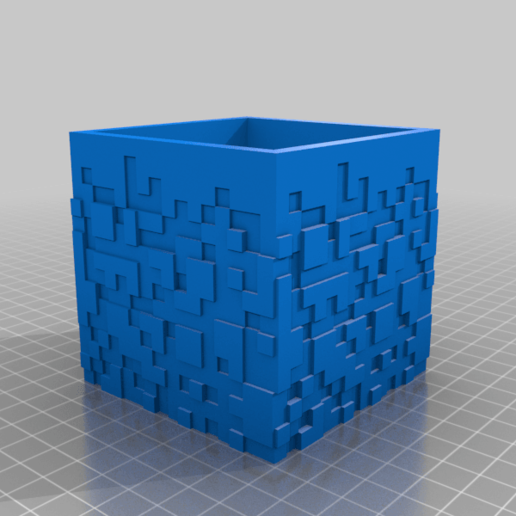 Download free STL file Textured Minecraft Grass Block Box • 3D printing ...