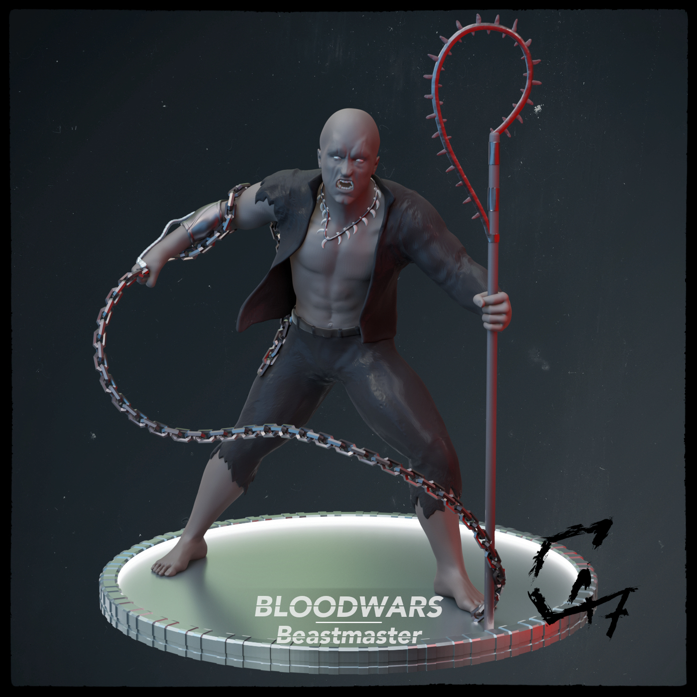 Free STL file Bloodwars Beastmaster Male Figurine・Object to download ...