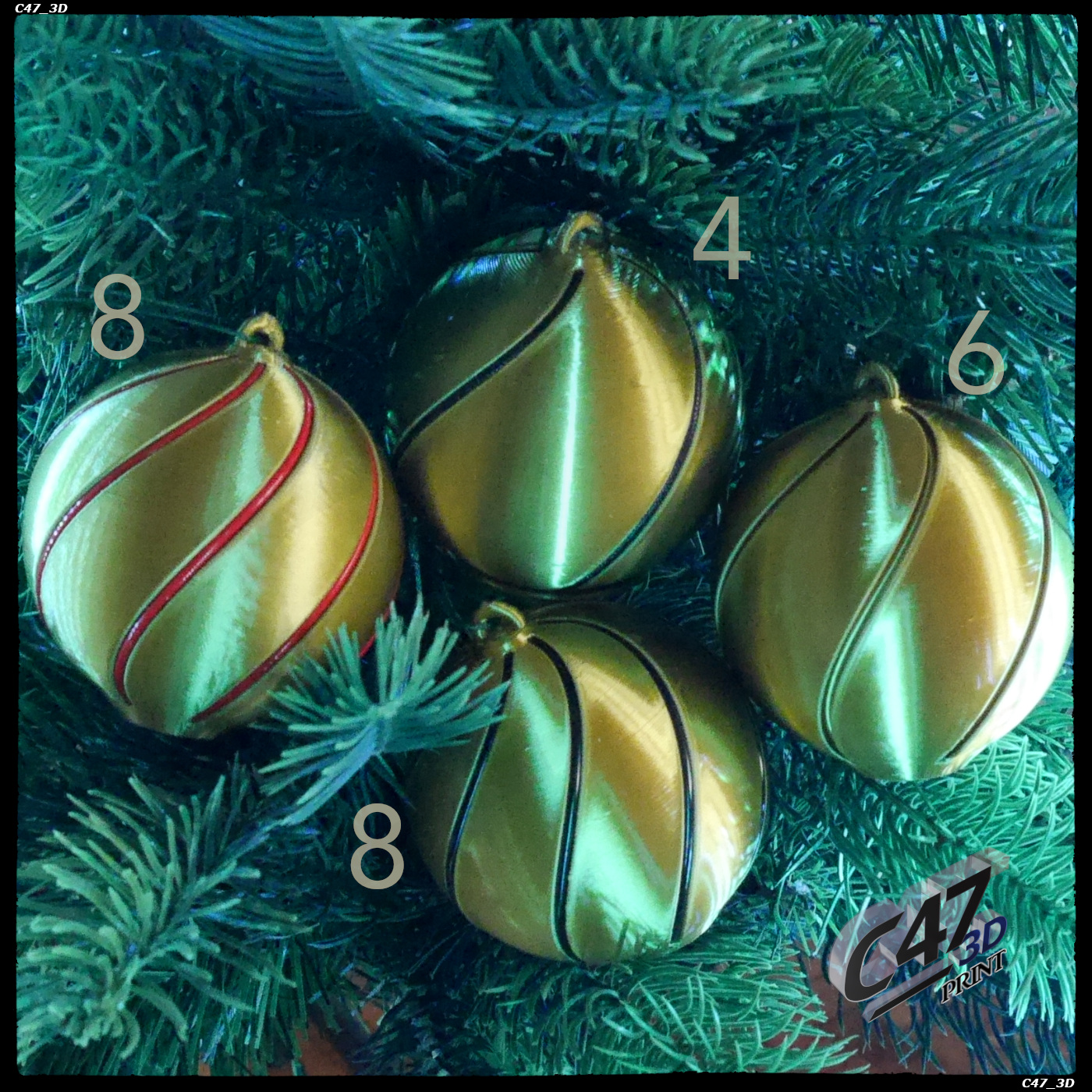 Free STL file Spiral Bauble with 1.75 filament - 4 / 6 strings 🪢・3D ...