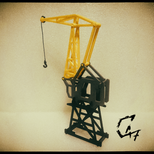 Download free STL file Crane for assembling - UPDATED • Design to 3D ...