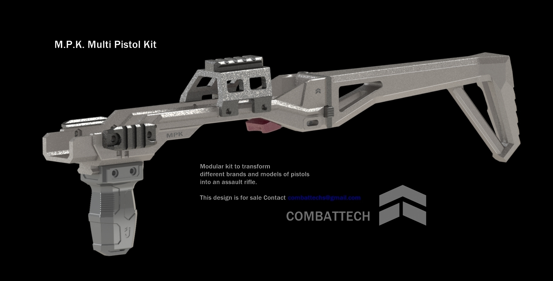 STL file Pistol kit MPK 🔫・3D printable design to download・Cults