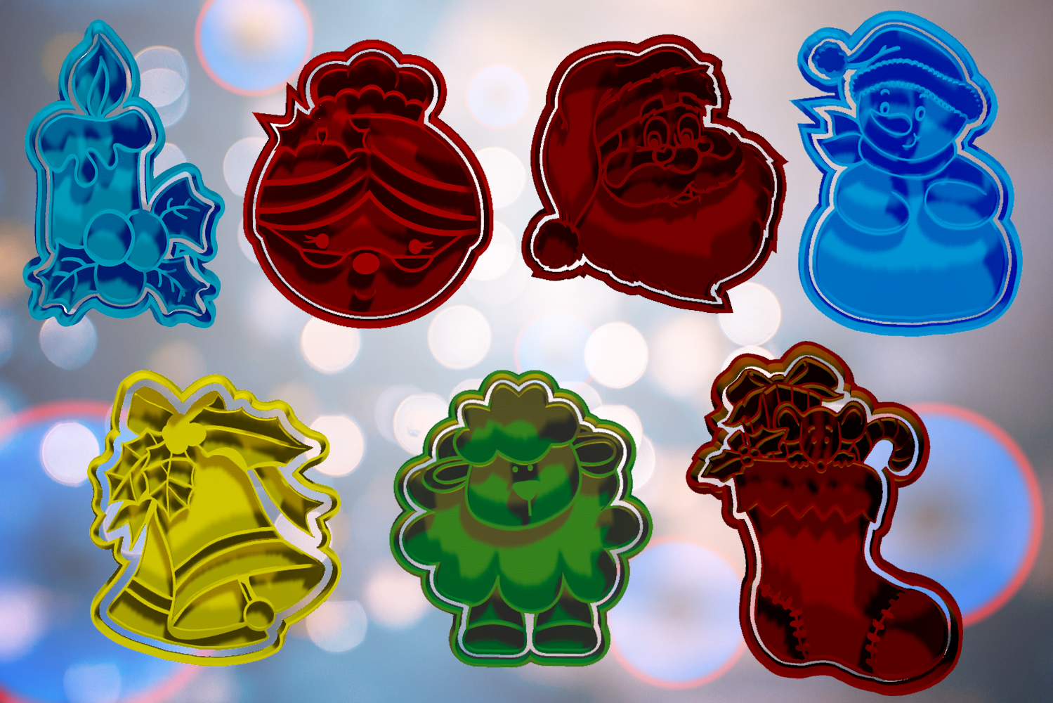 3D-Datei CHRISTMAS SUPER PACK OVER 65 CUTTERS・3D-Druck-Idee zum ...