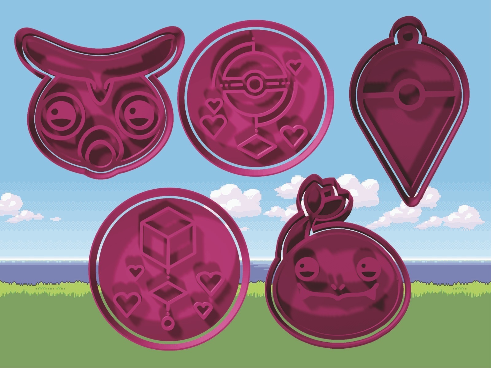 3D file Super Pack of 45 Pokemon cutters・Model to download and 3D print ...